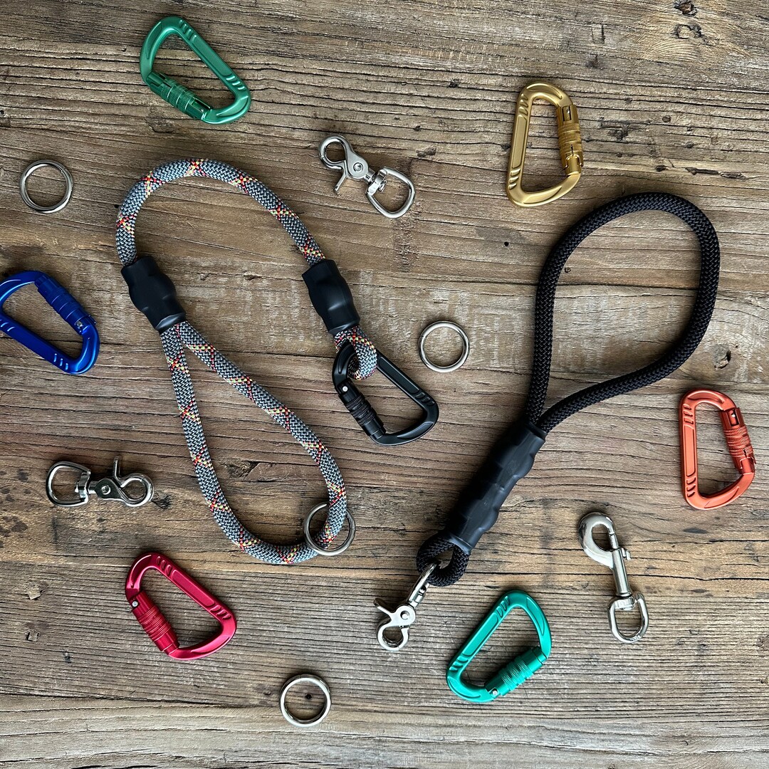 BLACK/GRAY - Dog Traffic Handle, Tag Leash, Safety and Training Leash ...