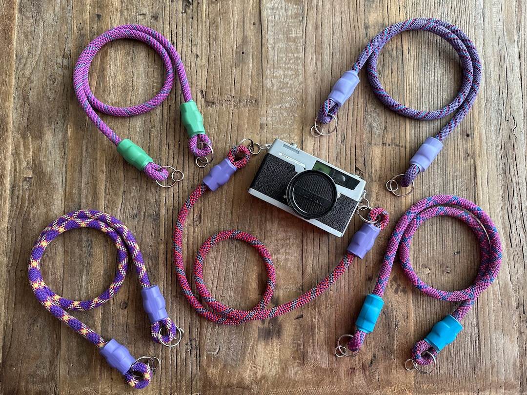 Climbing Rope Camera Straps, Neck or Wrist, Recycled Brand Name Ropes ...