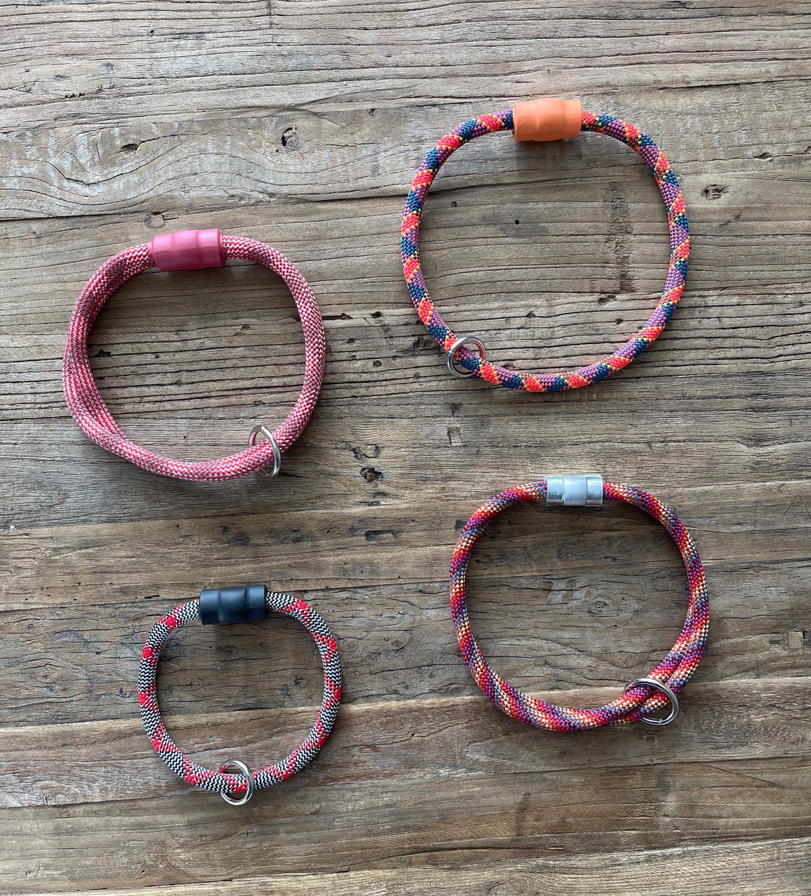 RED/ORANGE/YELLOW Climbing Rope Dog Collars 30 Red/orange - Etsy