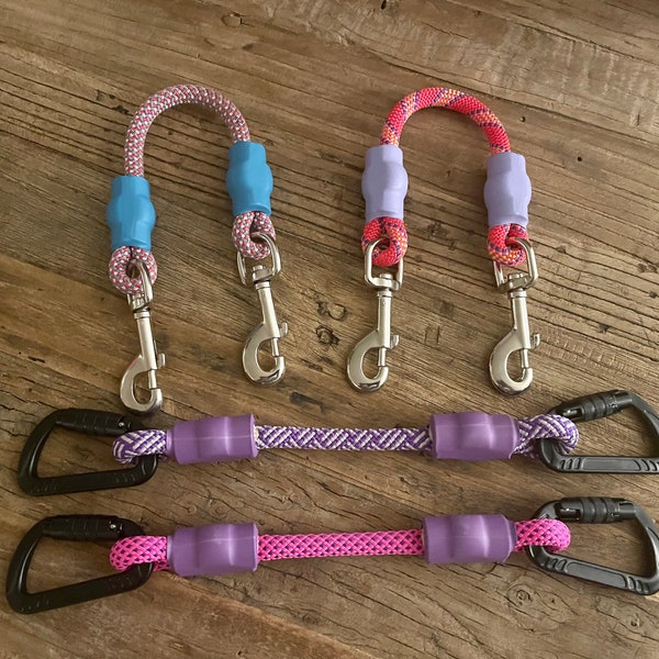 Harness to Collar Safety Clip, 3 Widths, 25 Colors, Safeties, Backup ...