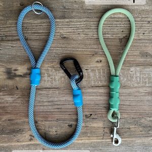 BLACK/GRAY - Dog Traffic Handle, Tag Leash, Safety and Training Leash ...