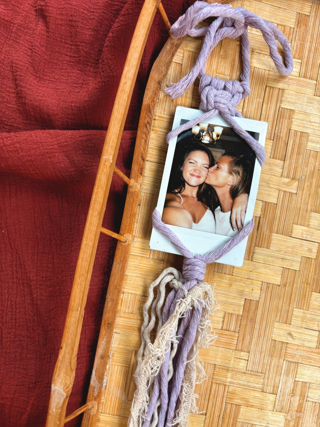Polaroid Frame Car Charm | Mini Photo Frame | Car Accessories | Boho ...