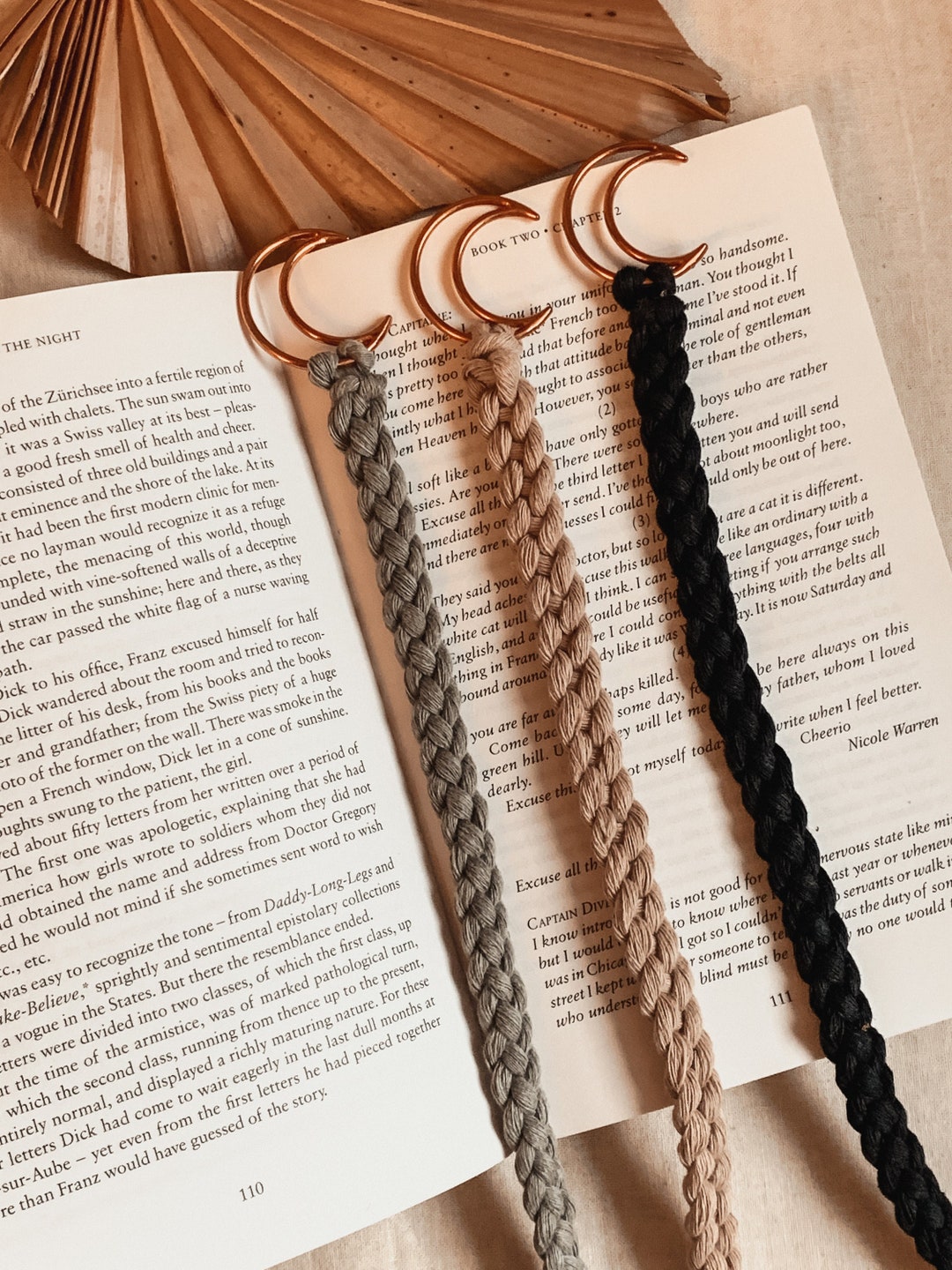 Mini Crescent Moon Bookmark Boho Gift Ideas Book Accessories Gifts for ...