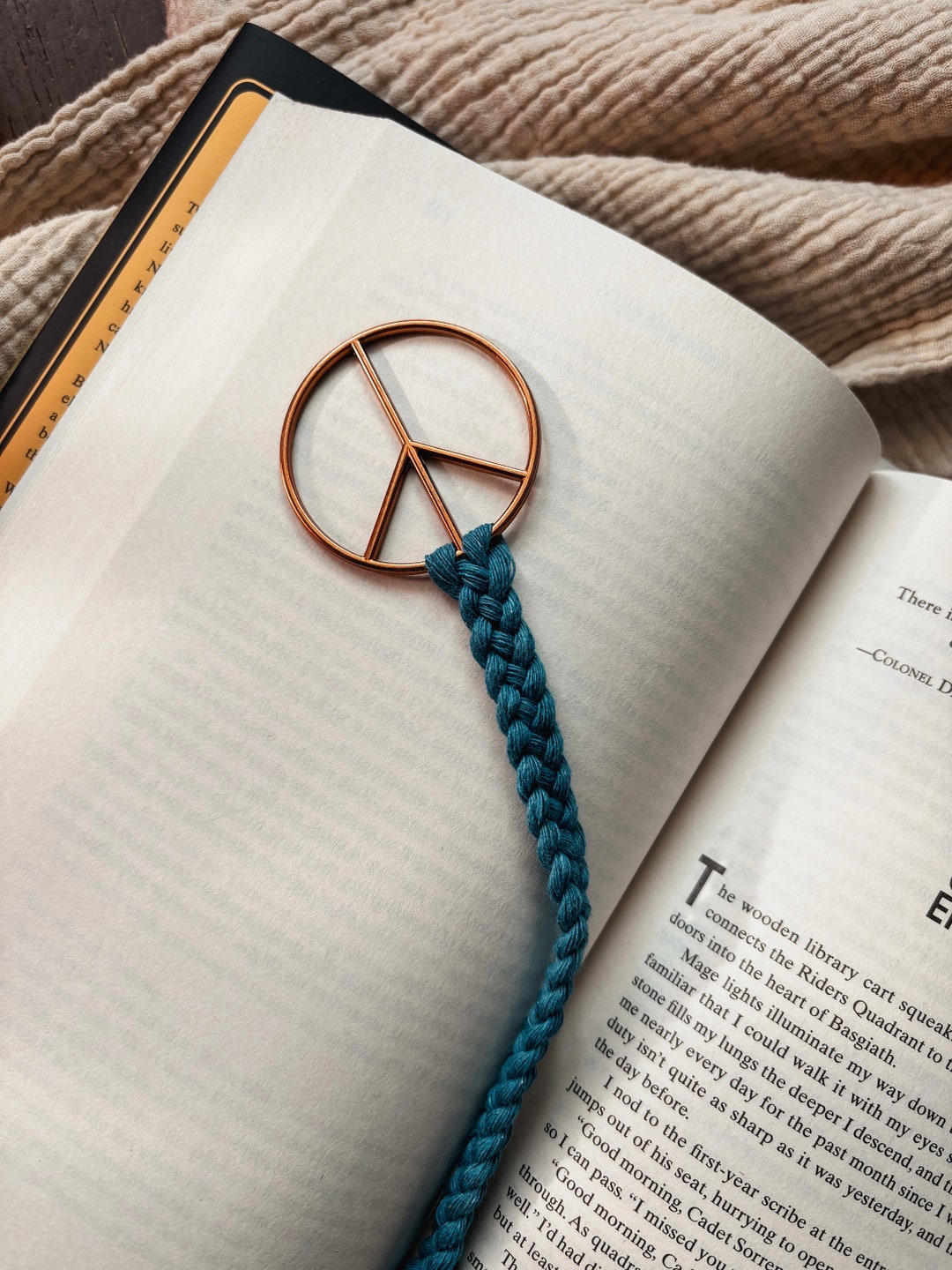 Peace Sign Charm Bookmark | Gifts for Book Lover, Readers | Gifts for ...
