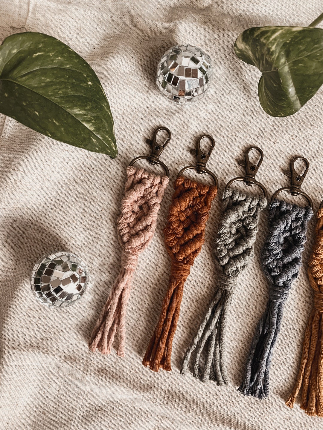 Boho Keychain Macrame Keychains Mothers Day Gift Ideas Gifts for Her ...