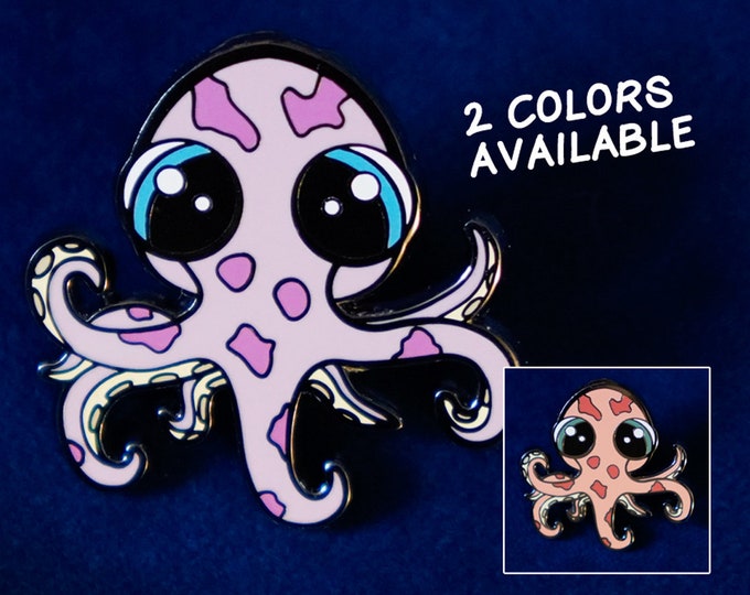 Octopus and Books Enamel Pin - Etsy Canada