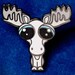 Cute Moose Enamel Pin, Moose Pin Gift, Hard Enamel Animal Pin, Animal ...