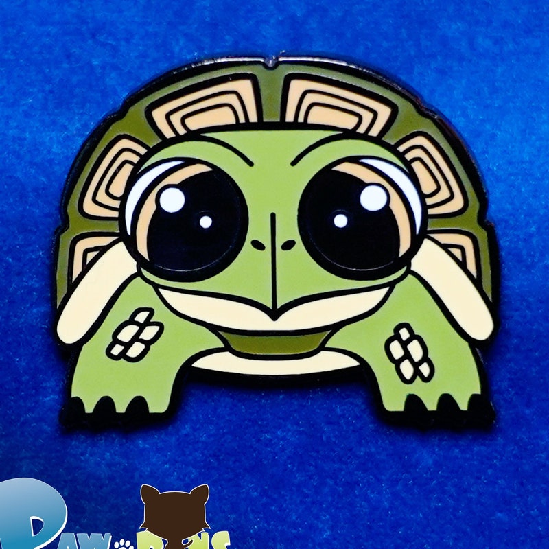 Turtle Enamel Pin - Etsy