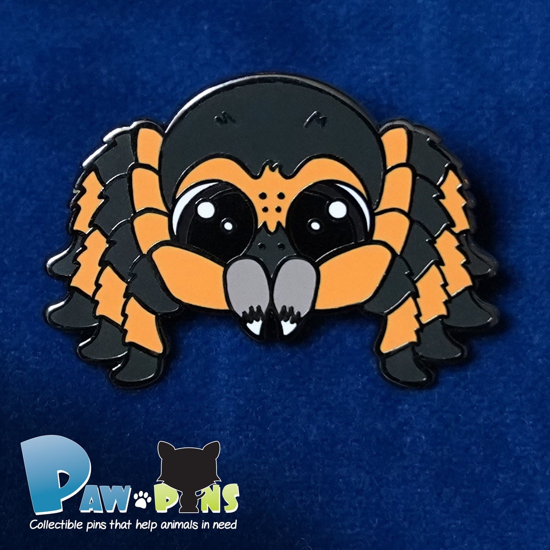 Cute Tarantula Enamel Pin, Tarantula Pin Gift, Cute Spider Enamel Pin ...