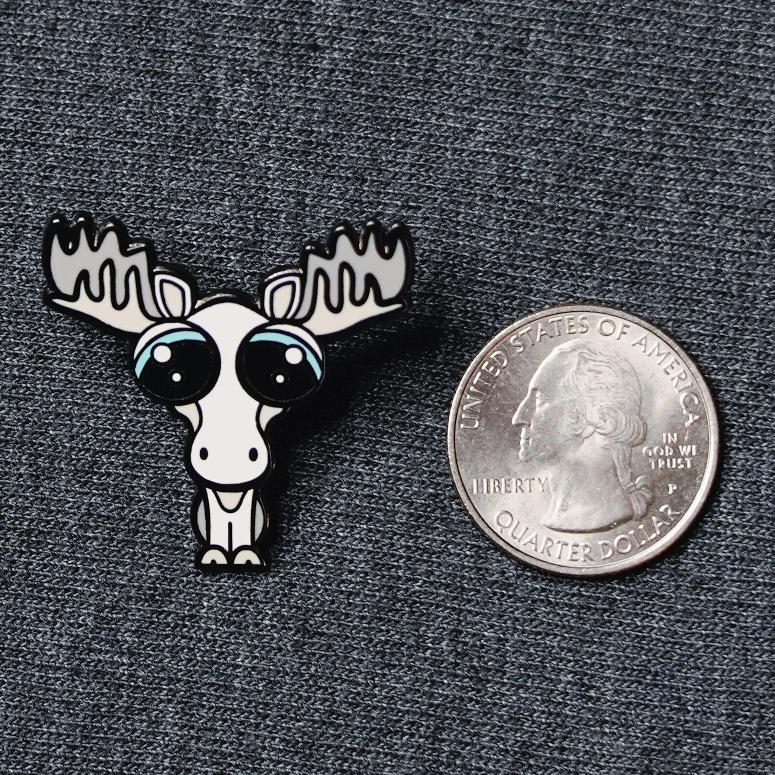 Cute Moose Enamel Pin, Moose Pin Gift, Hard Enamel Animal Pin, Animal ...