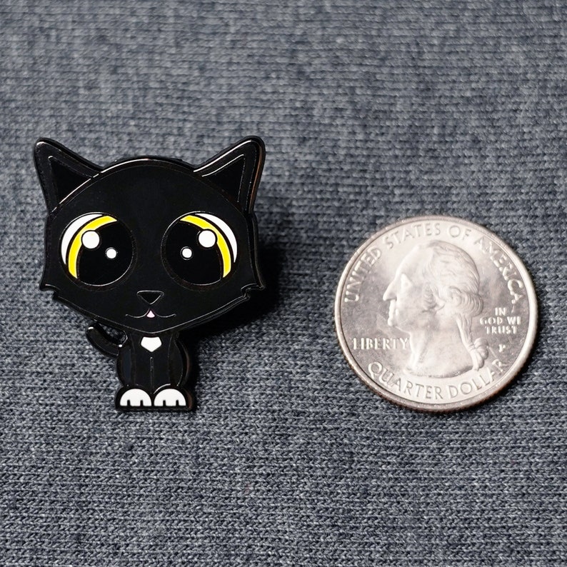 Cute Cat Enamel Pin Cat Pin Gift Hard Enamel Animal Pin | Etsy