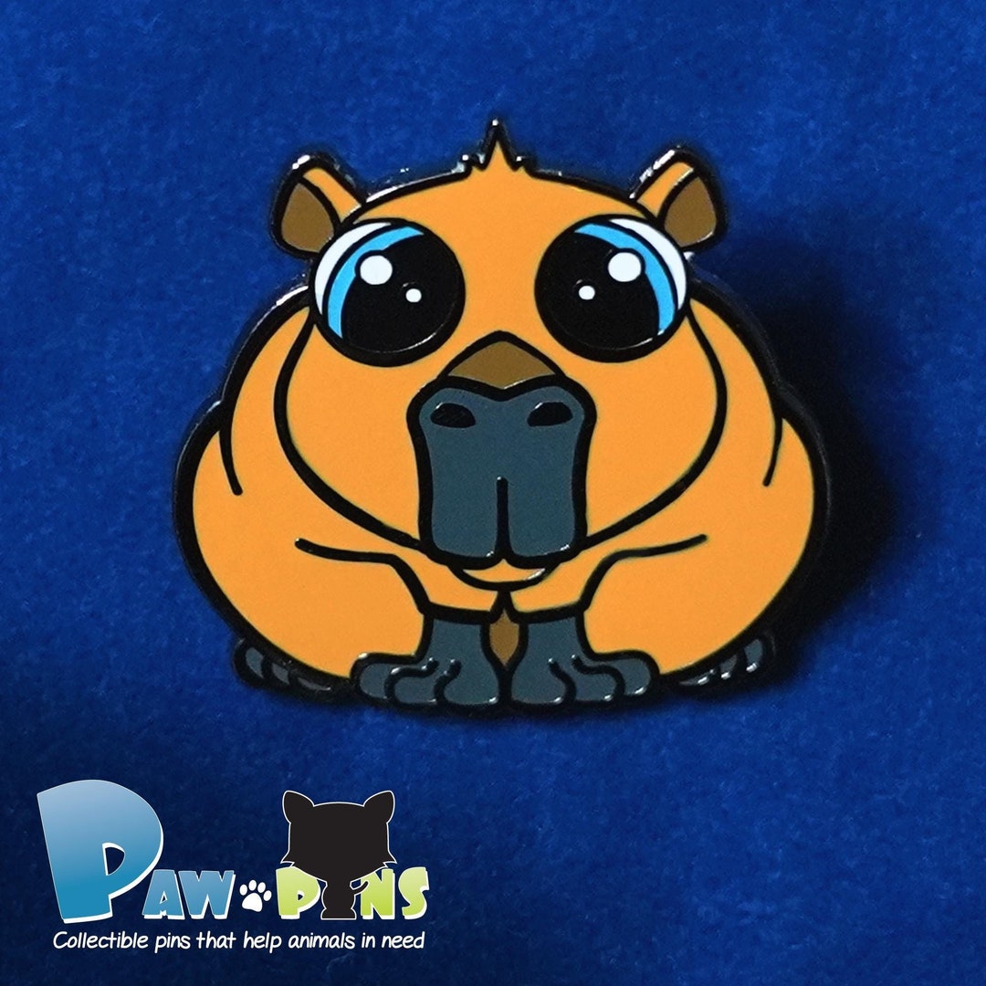 Cute Capybara Enamel Pin, Capybara Pin Gift, Hard Enamel Animal Pin ...