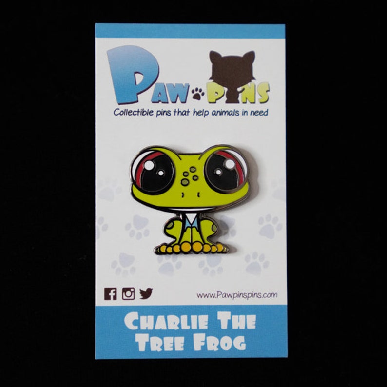 Cute Tree Frog Enamel Pin Tree Frog Pin Gift Hard Enamel | Etsy