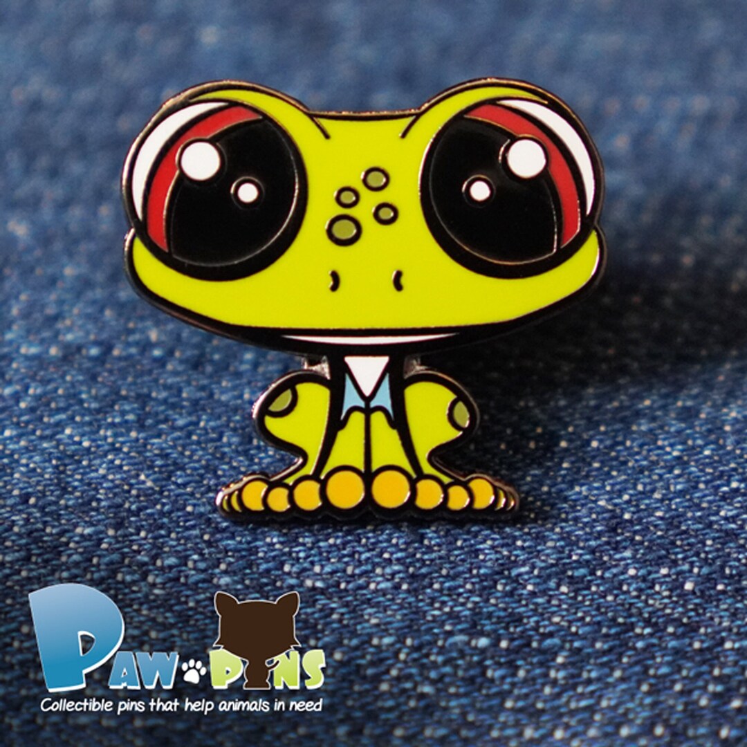Cute Tree Frog Enamel Pin, Tree Frog Pin Gift, Hard Enamel Animal Pin ...