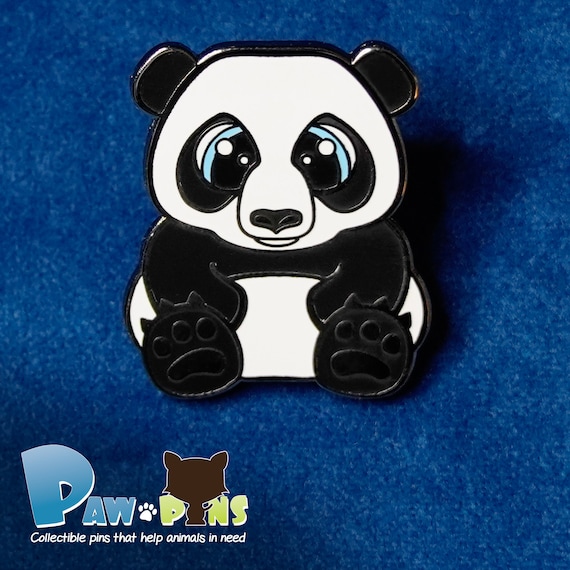 Cute Panda Enamel Pin Panda Pin Gift Hard Enamel Animal Pin | Etsy