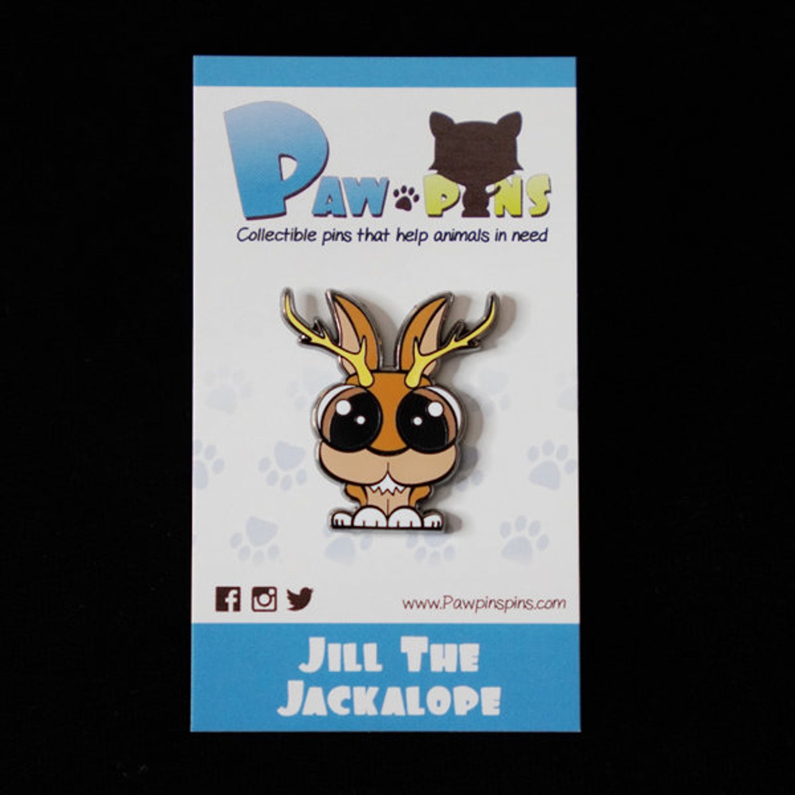 Cute Jackalope Enamel Pin Jackalope Pin Gift Hard Enamel - Etsy
