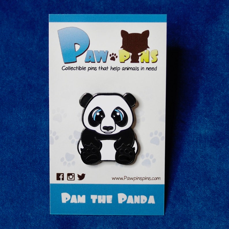 Cute Panda Enamel Pin Panda Pin Gift Hard Enamel Animal Pin - Etsy