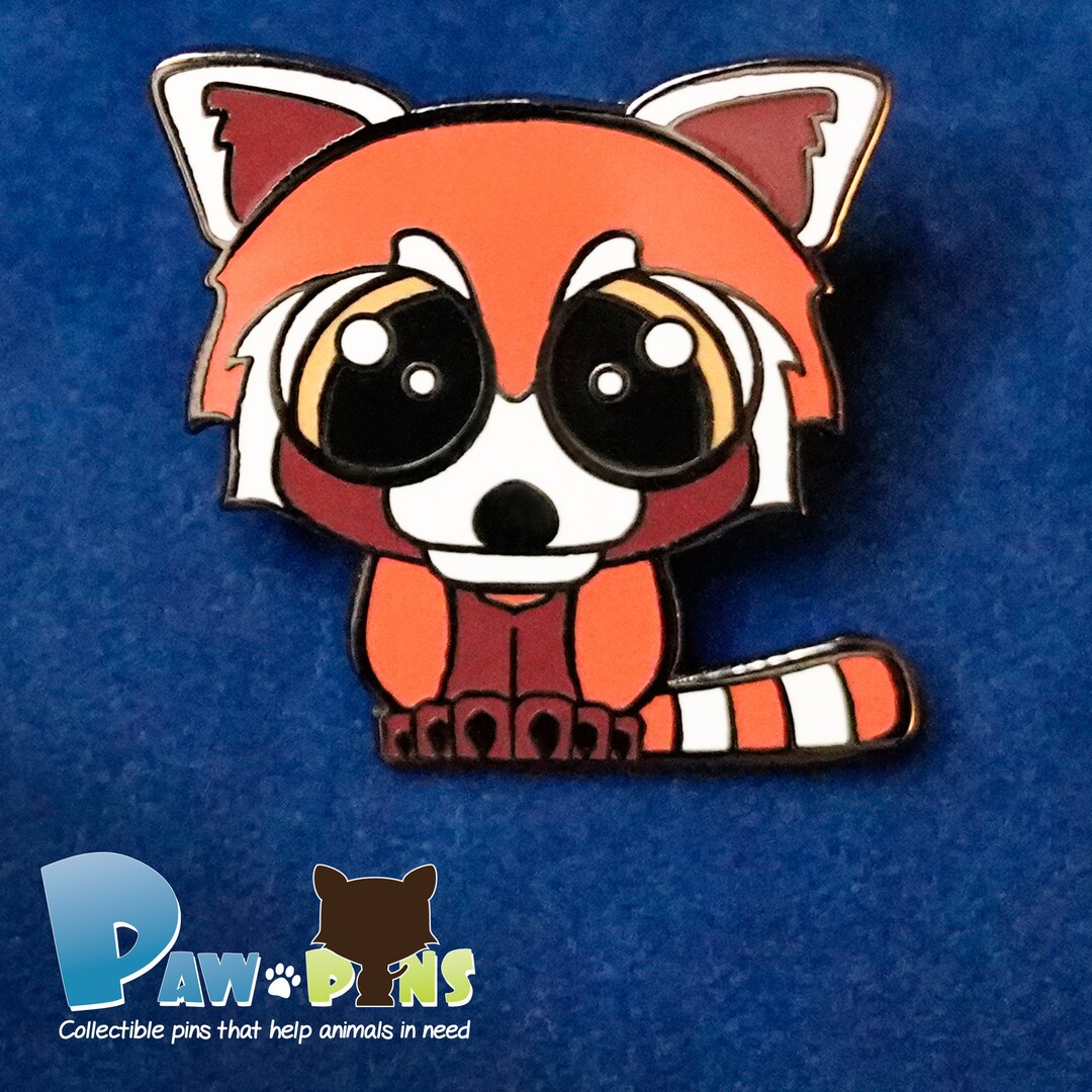 Cute Red Panda Enamel Pin, Red Panda Pin Gift, Hard Enamel Animal Pin ...
