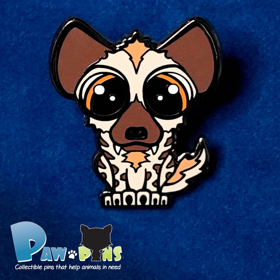 Cute Hyena Enamel Pin, Hyena Pin Gift, Hard Enamel Animal Pin, Animal ...