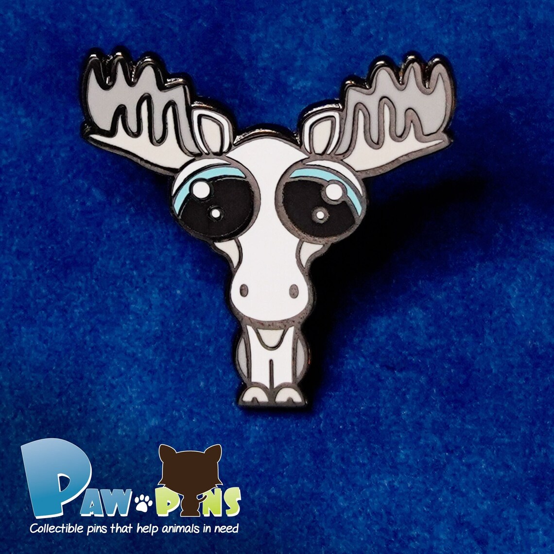 Cute Moose Enamel Pin, Moose Pin Gift, Hard Enamel Animal Pin, Animal ...