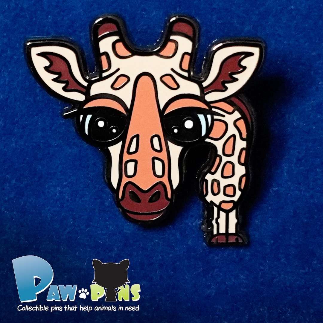 Cute Giraffe Enamel Pin, Giraffe Pin Gift, Hard Enamel Animal Pin ...