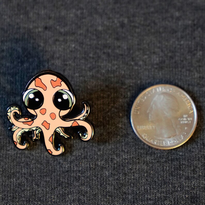 Cute Octopus Enamel Pin Octopus Pin Gift Hard Enamel Animal | Etsy