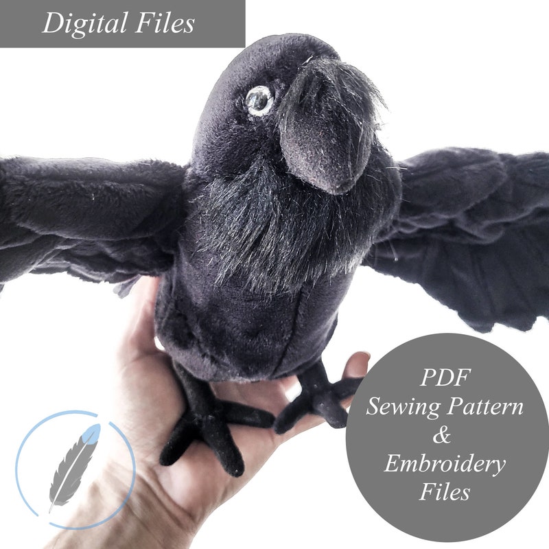 Crow Plush Pattern - Etsy