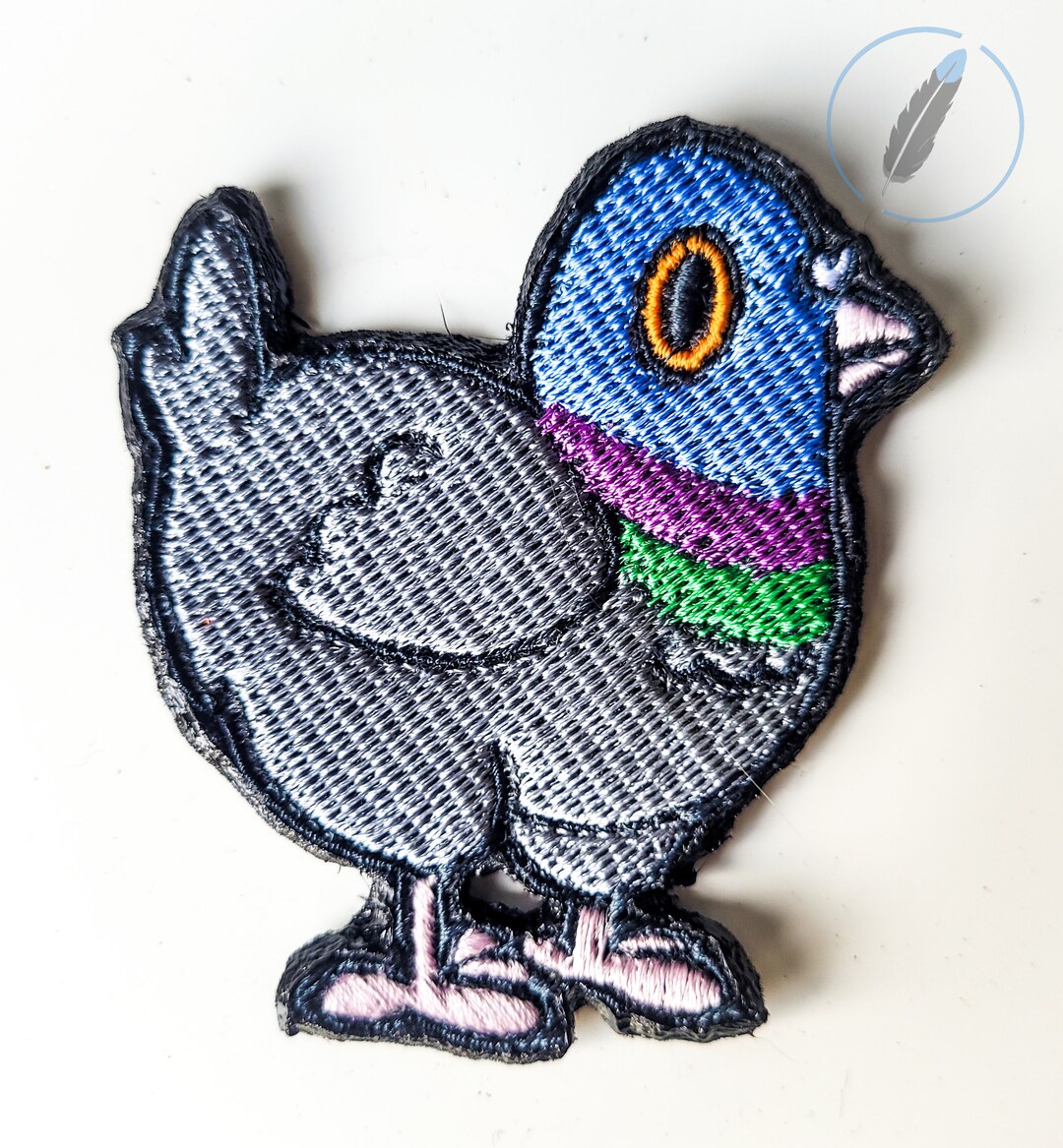 Pigeon Embroidered Patch - Etsy