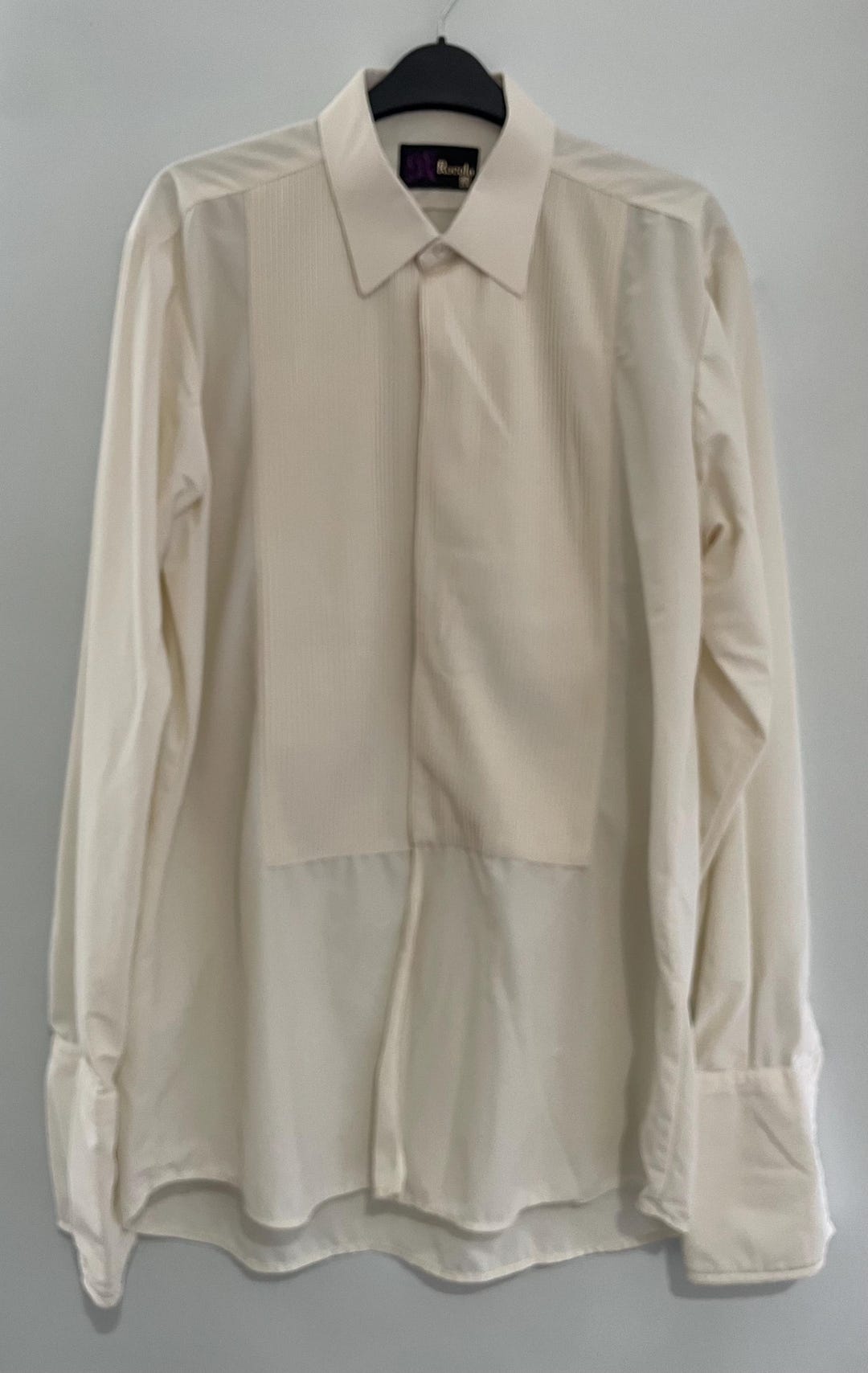 Rocola Bri-nylon Dress Tuxedo Shirt White Large - Etsy