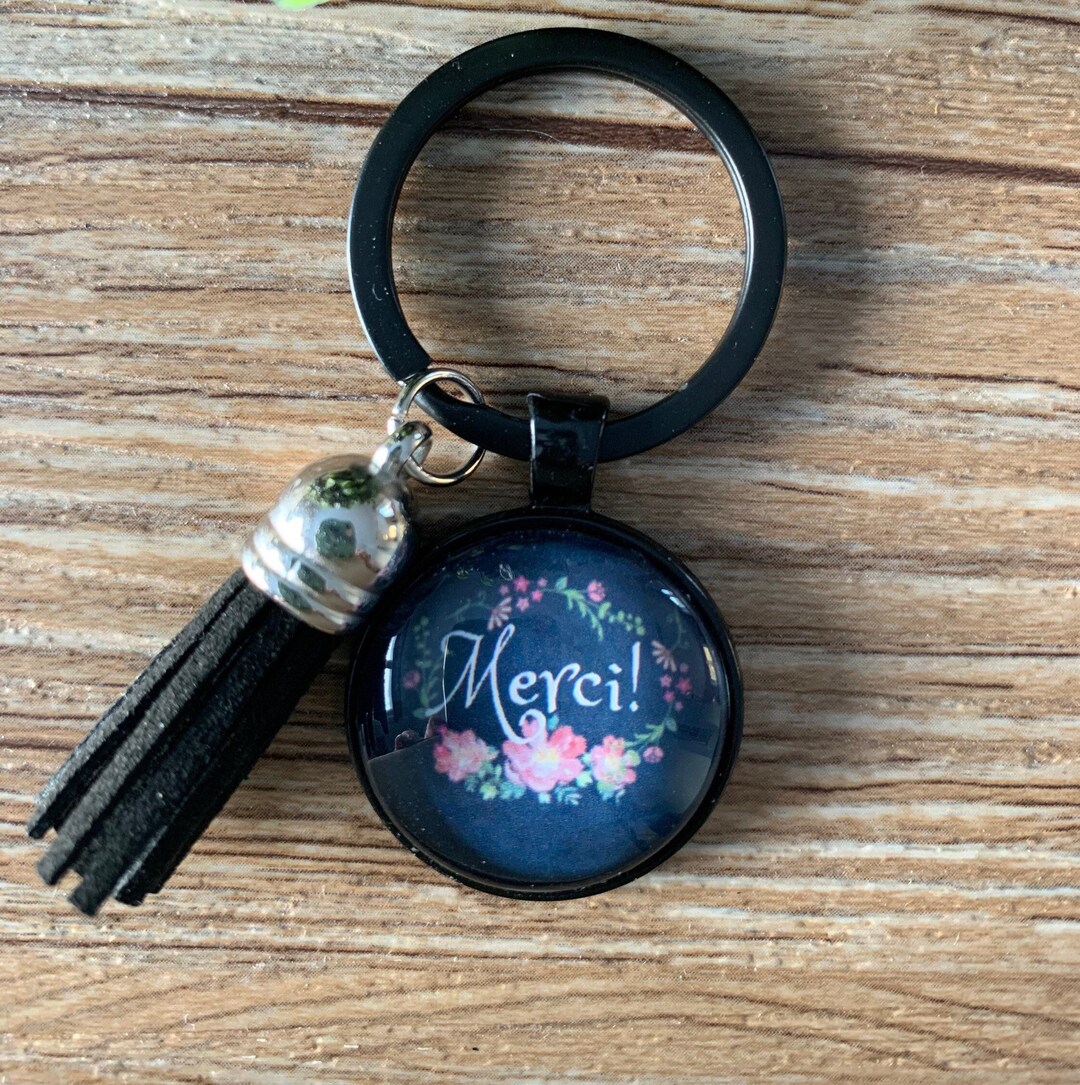 Thank You, Key Ring, Bag Charm, Gift for Men, Women, Thanks - Etsy