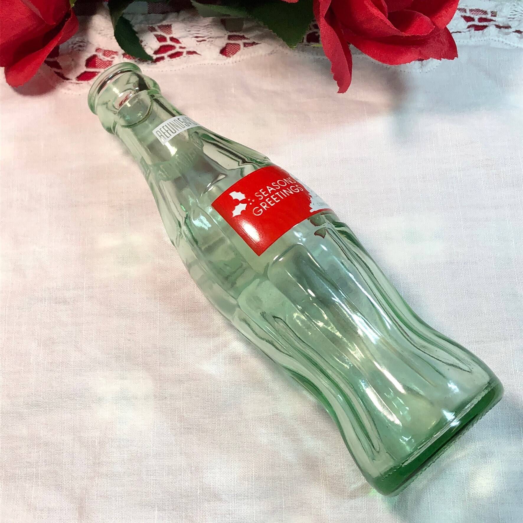 Coke Bottle Commemorative Edition Seasons Greetings Classic | Etsy