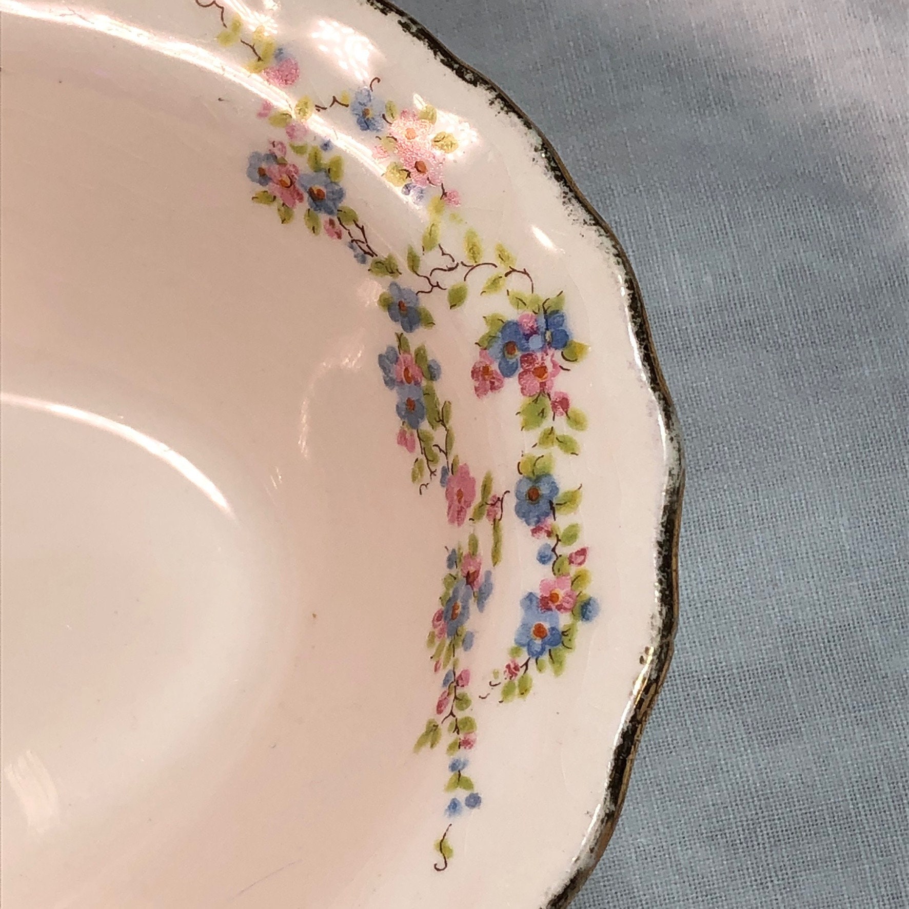 Serving Bowl by Pope Gosser China in the Blue Belle Design | Etsy Hong Kong
