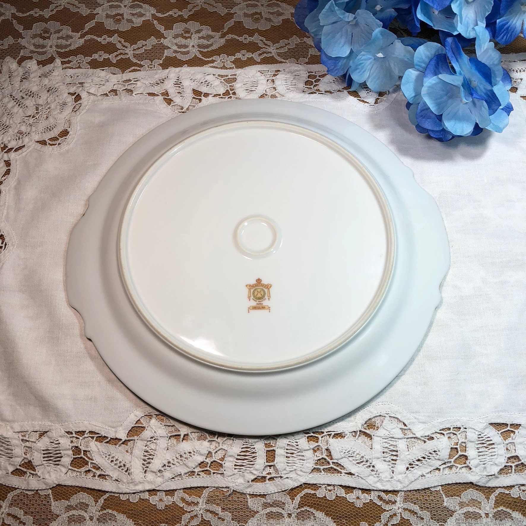 Serving Platter by Noritake China in the Dresdlina Design, Hand Painted ...