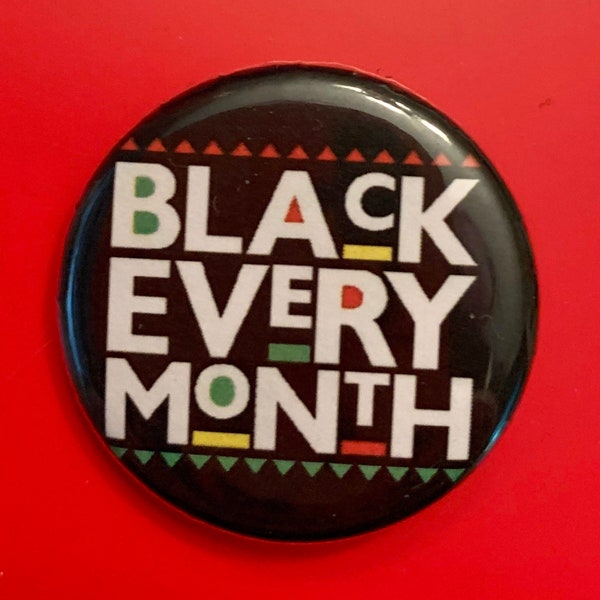 Black History Month Buttons - Etsy