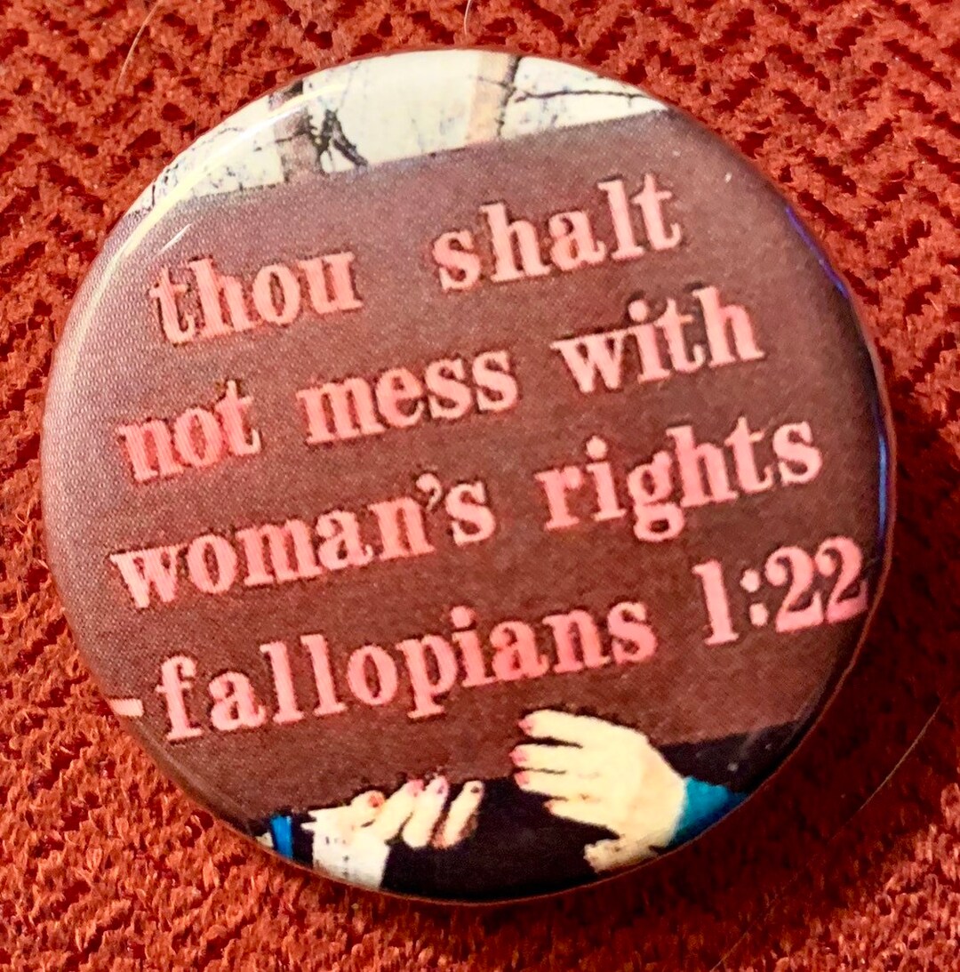 Feminist Bible | 1.25 Inch Political Button | Protest Sign | Feminism ...