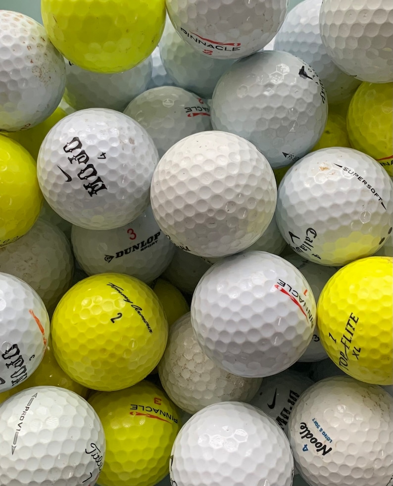10 Random Reclaimed CRAFT PROJECT-SUITABLE Golf Balls - Etsy