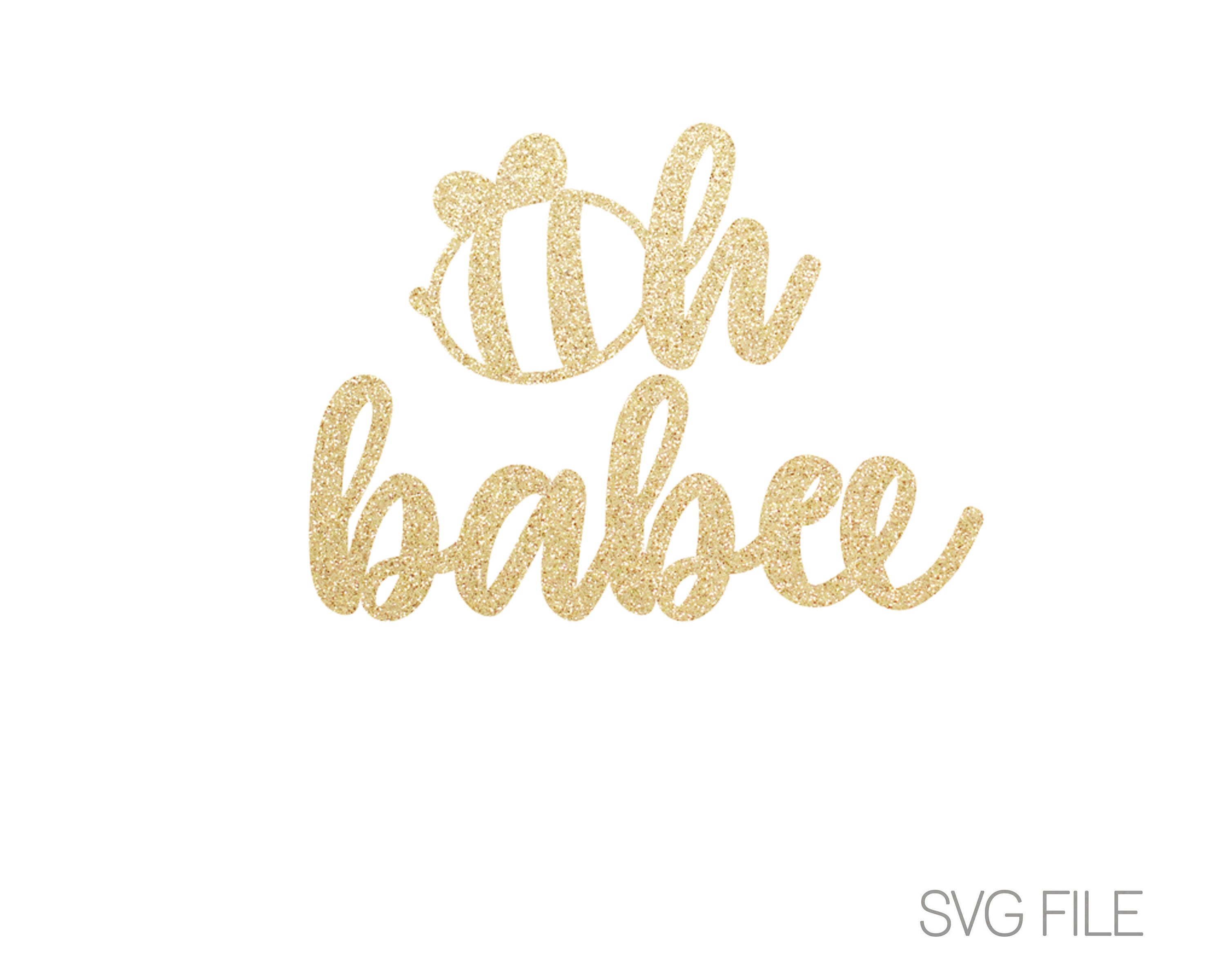 Oh Babee SVG Bee SVG Gender Reveal SVG Digital Download - Etsy Australia