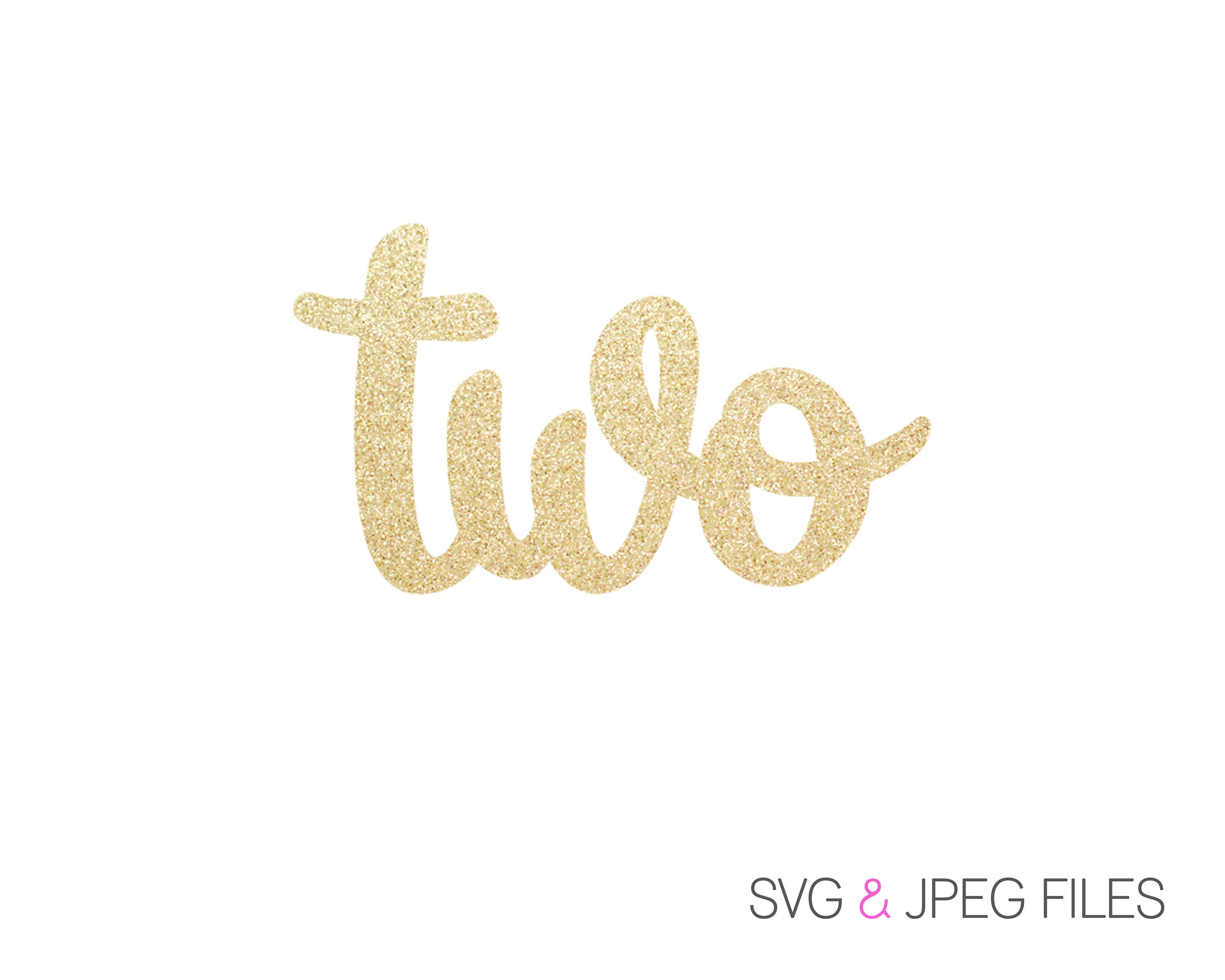 Two SVG 2nd birthday SVG 2 SVG Digital Download svg | Etsy