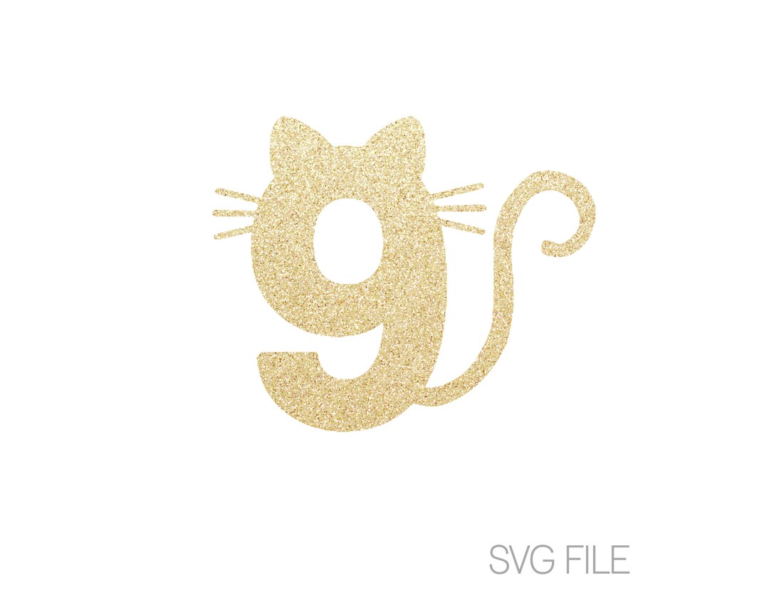 9 Cat SVG | 9th Birthday SVG | Cat SVG | Digital Download | Svg - Etsy