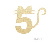 7 Cat SVG 7th Birthday SVG Cat SVG Digital Download Svg - Etsy Canada