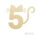 5 Cat SVG 5th Birthday SVG Cat SVG Digital Download | Etsy