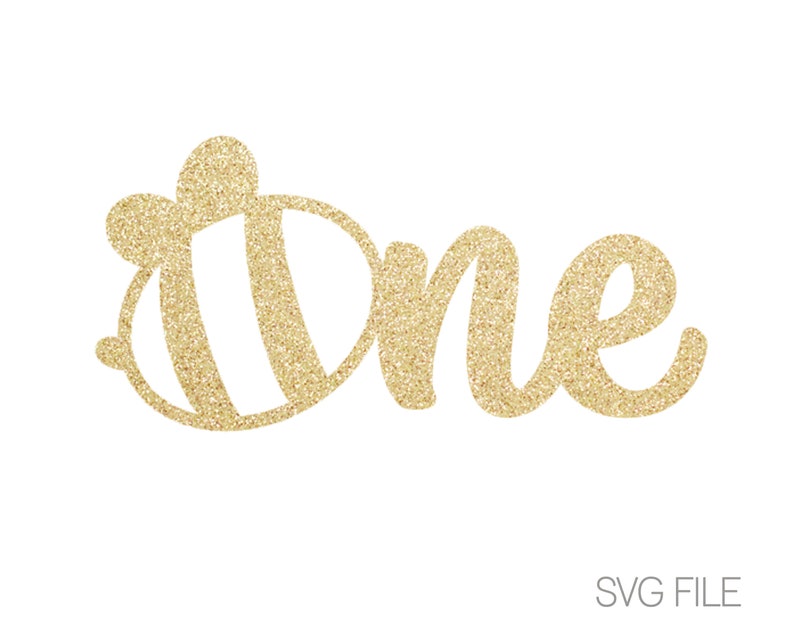 One Bee SVG First Birthday 1st Birthday SVG Digital - Etsy