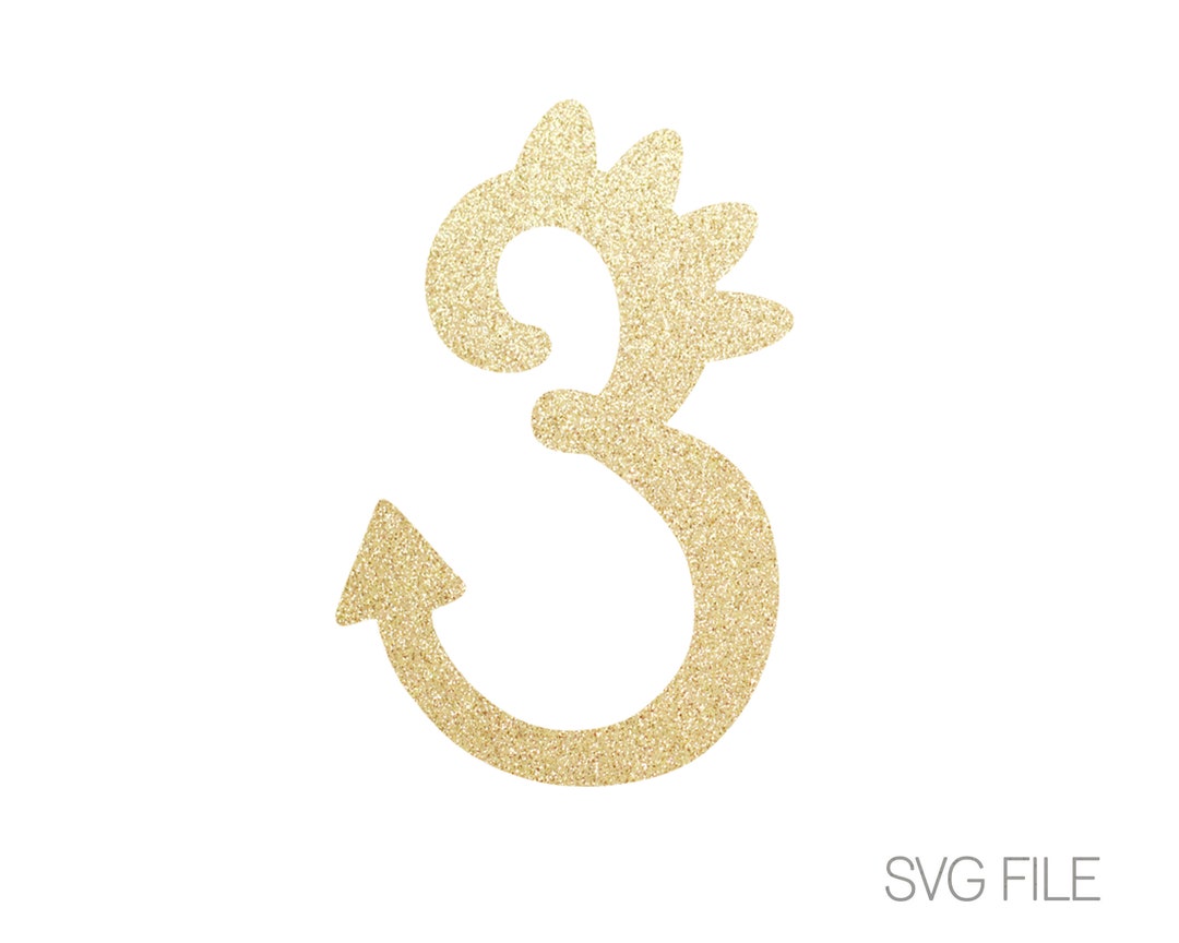 Dinosaur 3 SVG File | Third Birthday SVG | 3 Dino SVG | 3rd Birthday ...