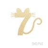 5 Cat Birthday Number, PNG and SVG File, Digital Download, Transparent ...