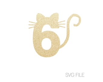 10 Cat SVG | 10th Birthday SVG | Cat SVG | Digital Download | Svg - Etsy