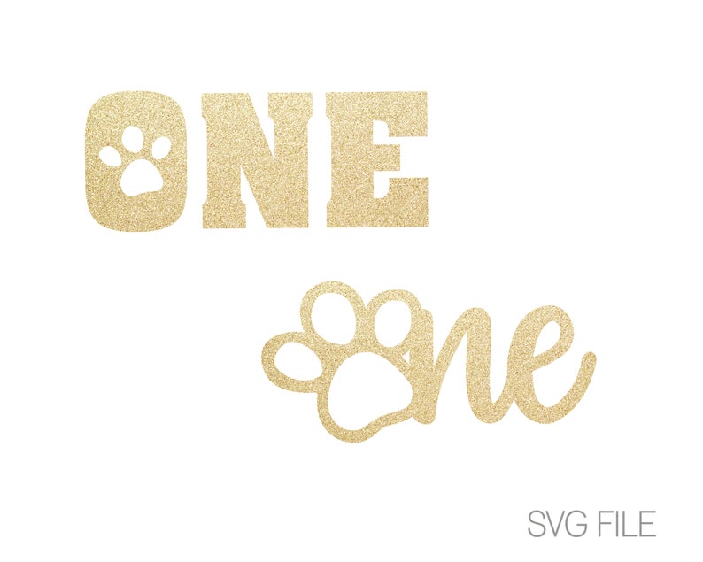 One Dog SVG File First Birthday SVG 1 Dog SVG 1st - Etsy