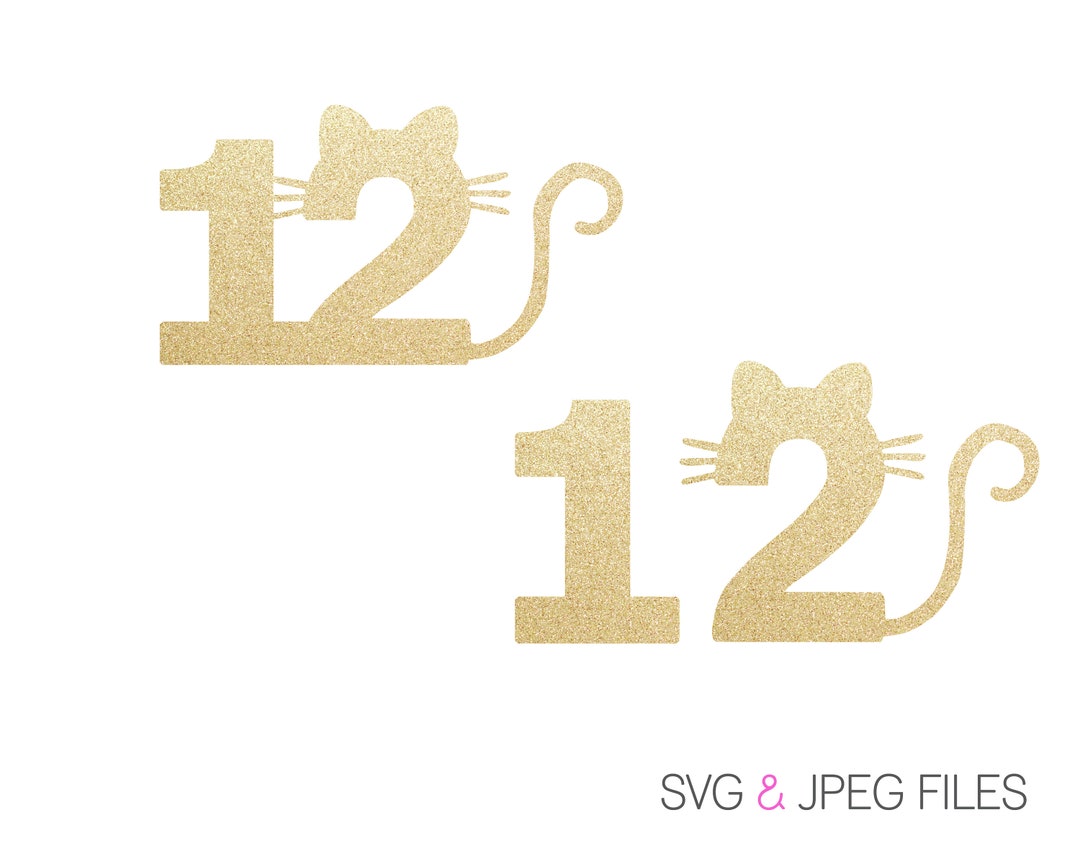 12 Cat SVG | 12th Birthday SVG | Cat SVG | Digital Download | Svg ...