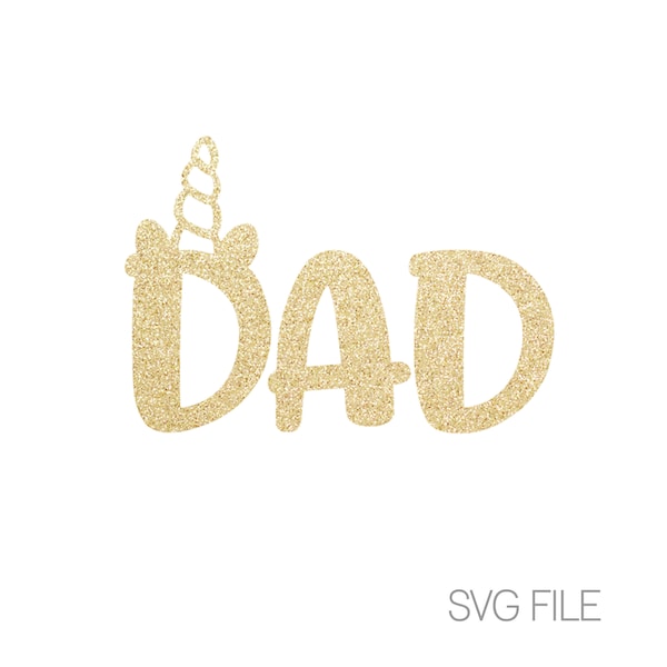 Dad Unicorn Svg - Etsy