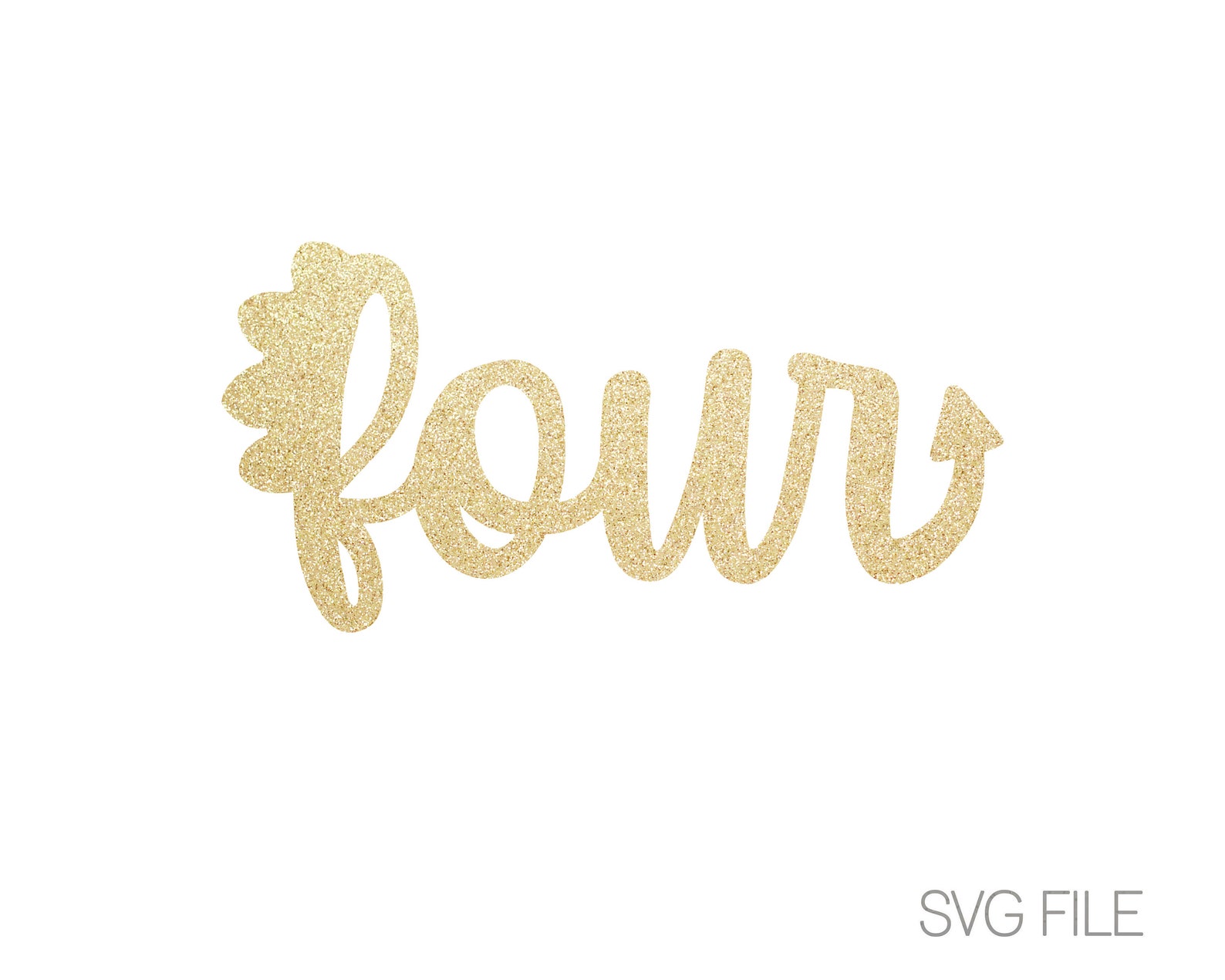 Dinosaur Four SVG File Fourth Birthday SVG 4 Dino SVG - Etsy