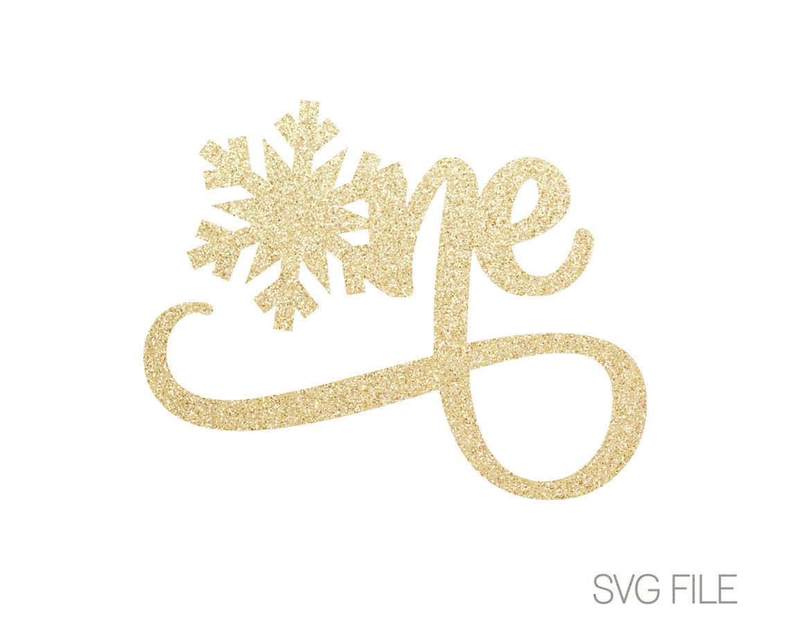 One Snowflake SVG | Onederland SVG | Snowflake SVG | Digital Download ...